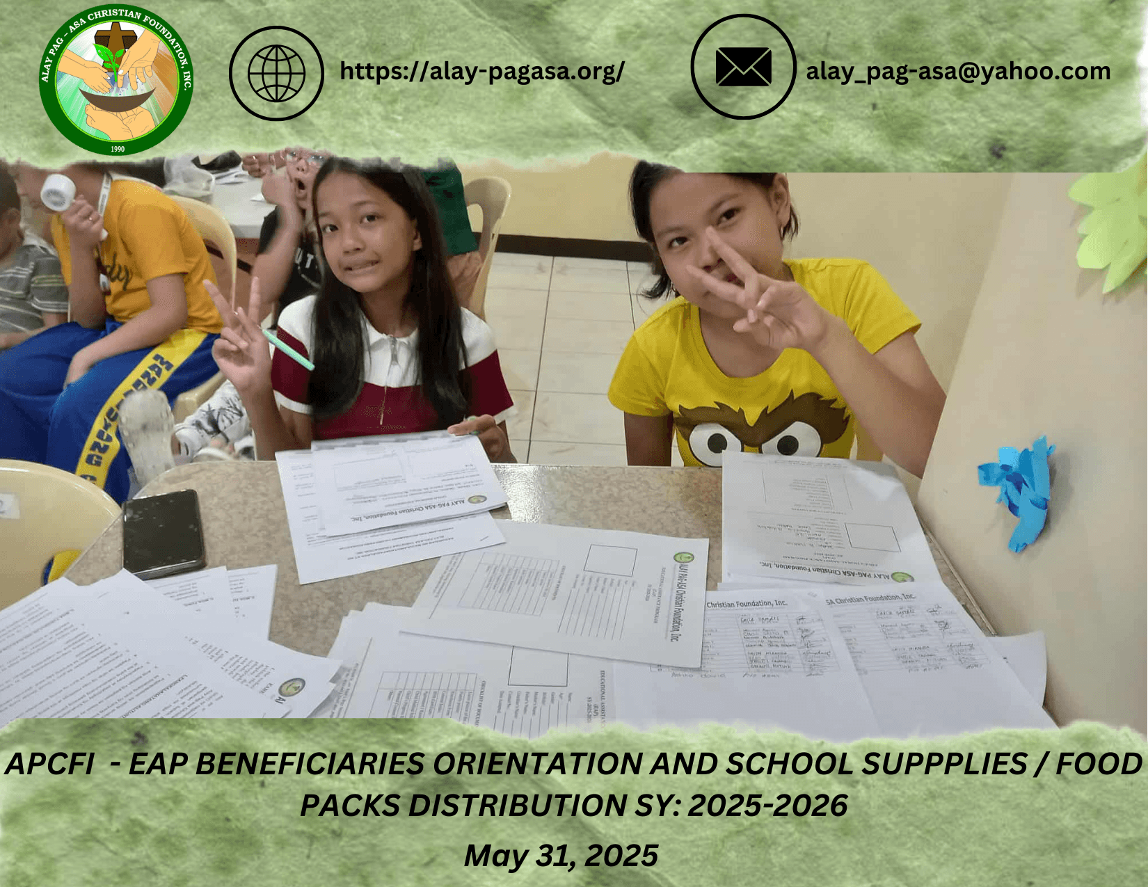 APCFI – EAP Orientation And Supplies Distribution For S.Y. 2025-2026 ...