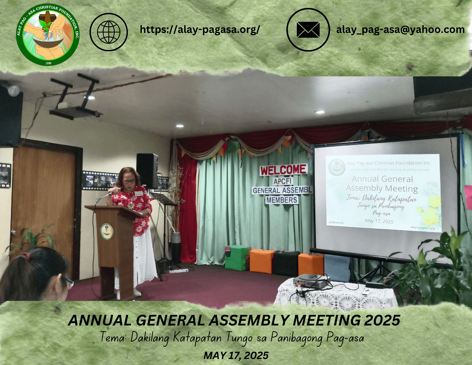Annual General Assembly Meeting – 2025 - Alay Pag-asa Christian ...