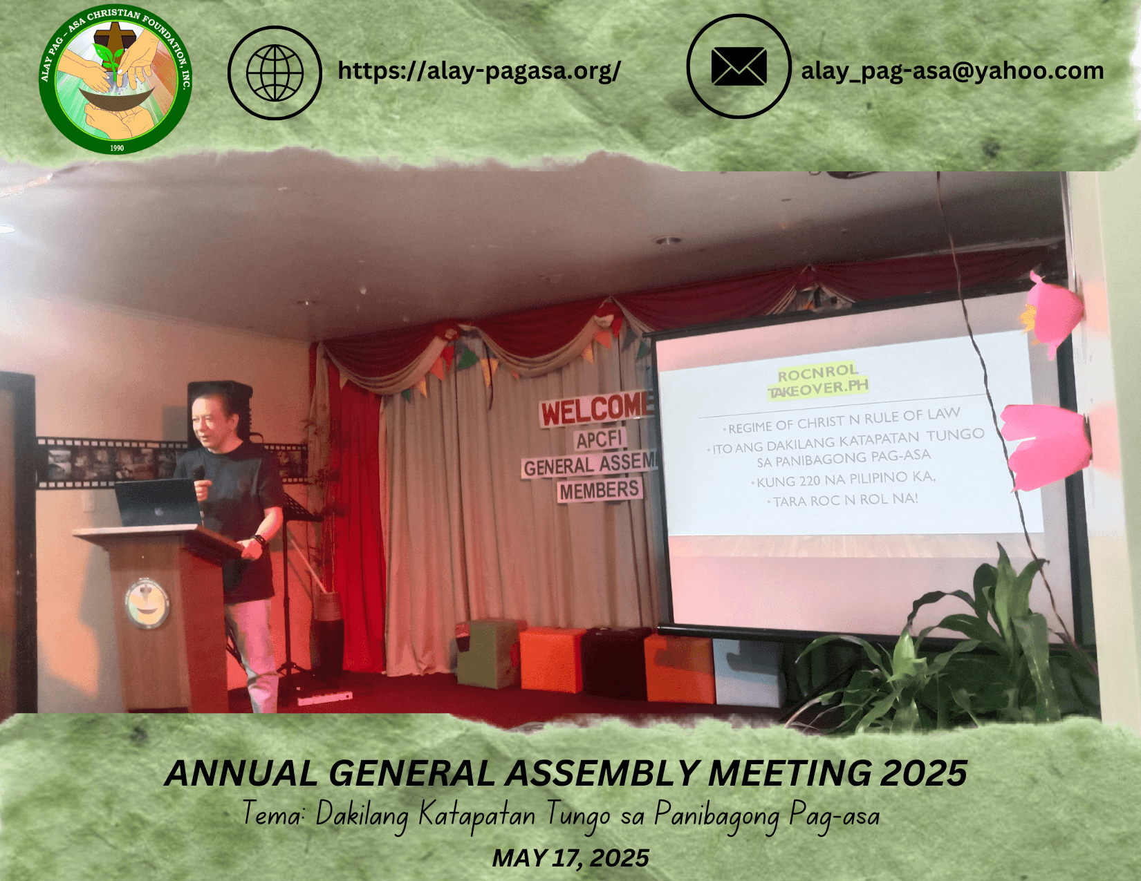 Annual General Assembly Meeting – 2025 - Alay Pag-asa Christian ...