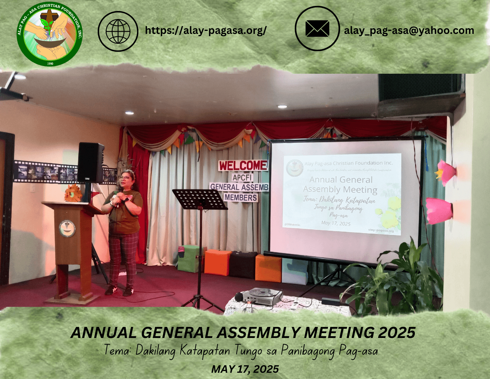 Annual General Assembly Meeting – 2025 - Alay Pag-asa Christian ...